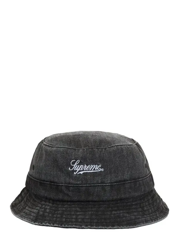 Supreme Coated Denim Crusher Hat - Black