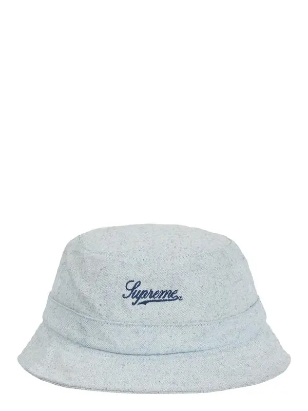 Supreme Coated Denim Crusher Hat - White