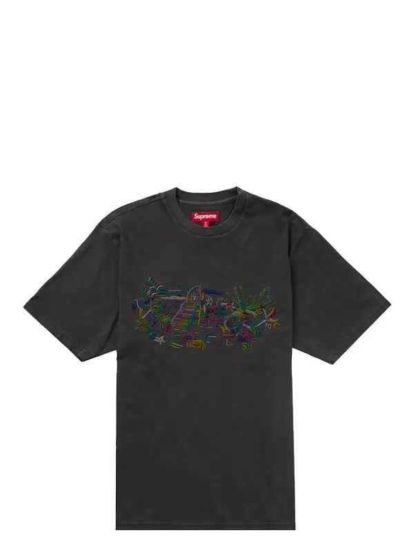 Supreme Machu Picchu Short Sleeve Top - Black