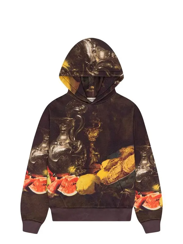 DENIM TEARS Baroque Still Fruit Painting Hoodie - Multicolor