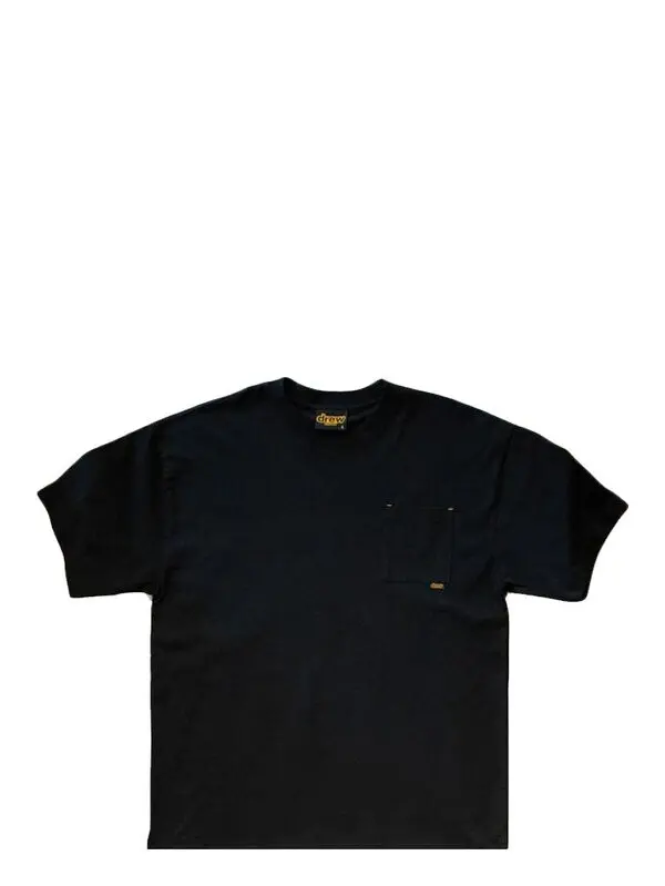 Drew House Basic Short Sleeve Pocket Tee Shirt - Black