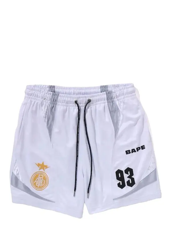 A BATHING APE Relaxed Fit Soccer Shorts - White