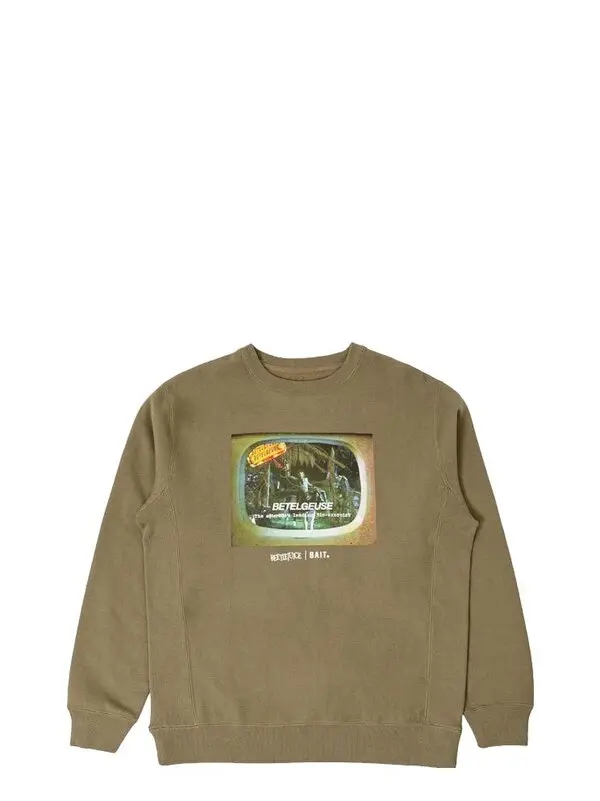 BAIT X Beetlejuice Commercial Crewneck Sweatshirt - Green