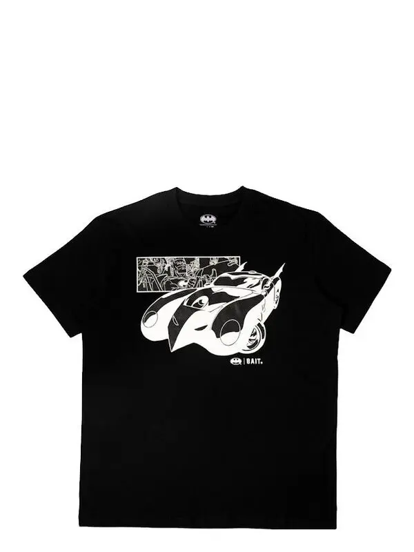 BAIT X Batman Batmobile Glow In The Dark Tee Shirt - Black