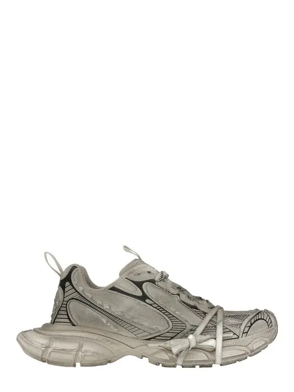 Balenciaga 3xl Destroyed Sneakers - Beige/black