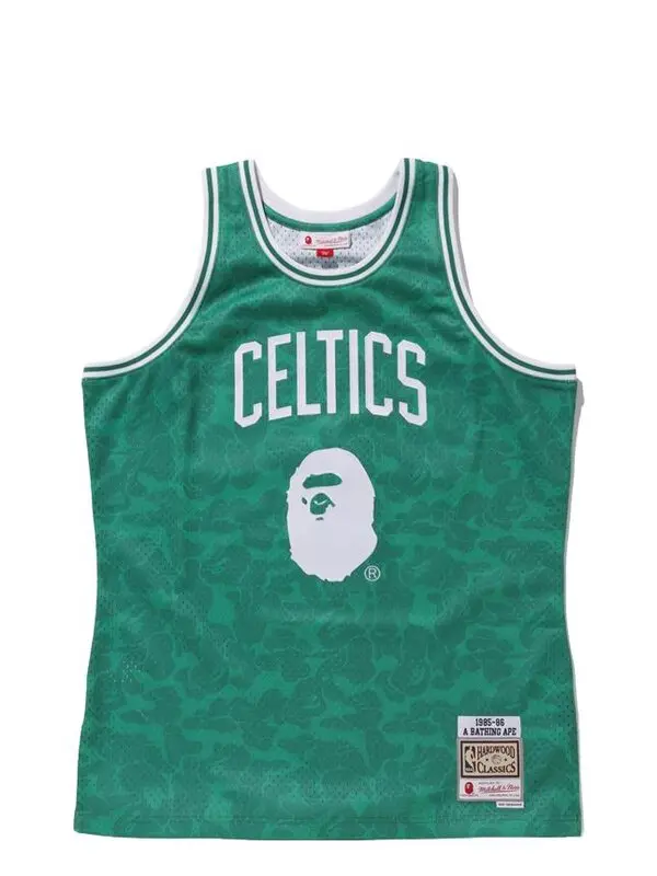 A BATHING APE X Mitchell & Ness Celtics Abc Basketball Swingman Jersey - Green