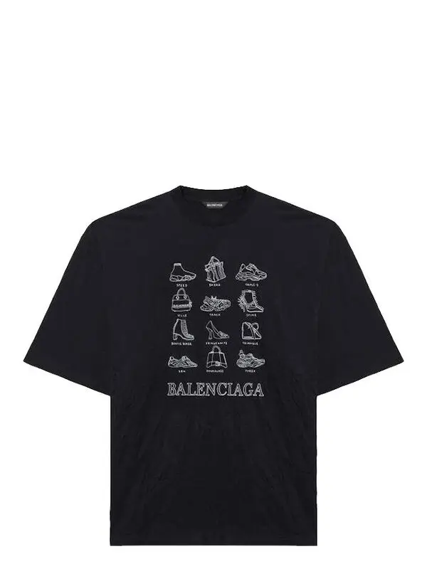 Balenciaga Icons Xl T-shirt - Black/white