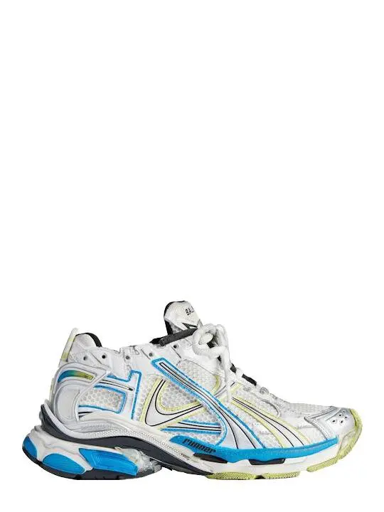 Balenciaga Runner Sneakers - White/yellow/blue