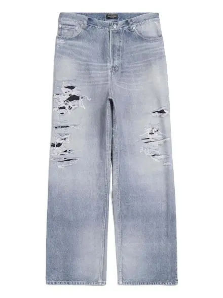 Balenciaga Trompe L'oeil Trousers - Blue