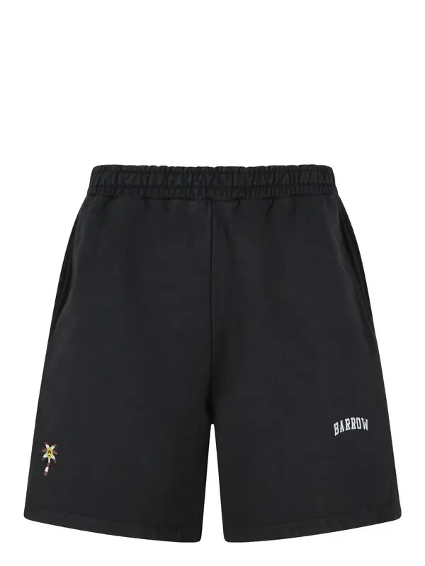 BARROW Cotton Bermuda Shorts - Black