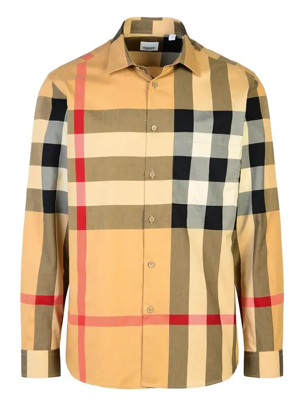 Burberry Summerton' Cotton Shirt - Beige