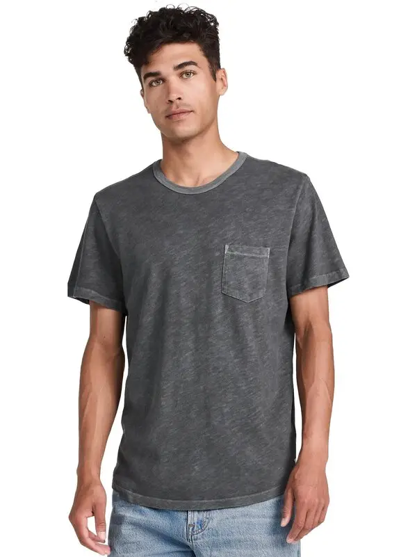 Marine Layer Relaxed Heavy Slub Pocket Tee - Forged Iron
