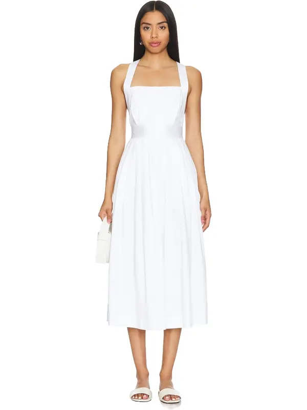 KARINA GRIMALDI Valentina Midi Dress - White
