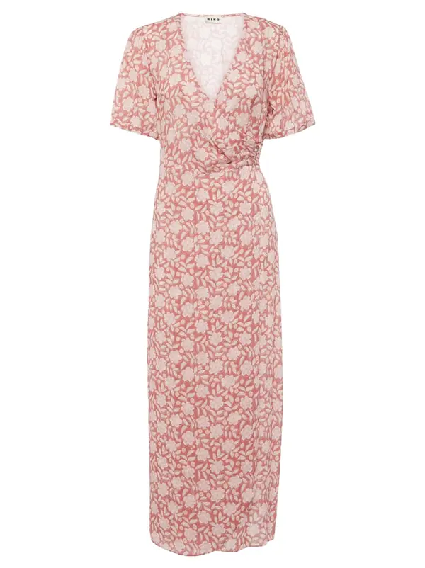 Rixo Katrina Floral Midi Dress - Pink
