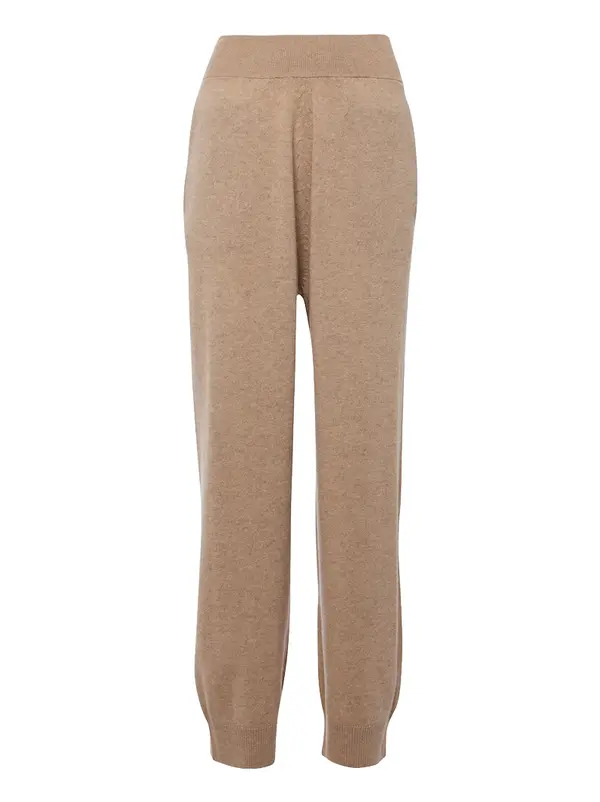 Stella McCartney - Stella McCartney High-Rise Cashmere And Wool Sweatpants
