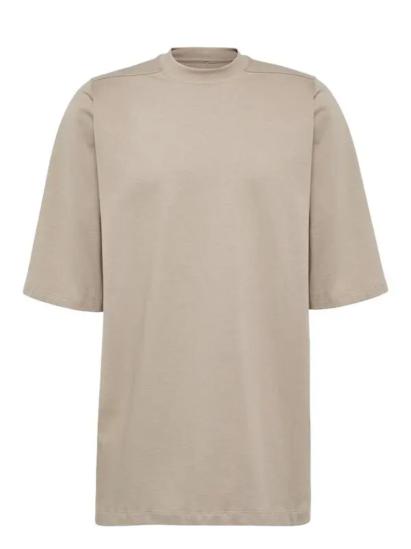Rick Owens Jump Oversized Cotton Jersey T-shirt - Neutrals