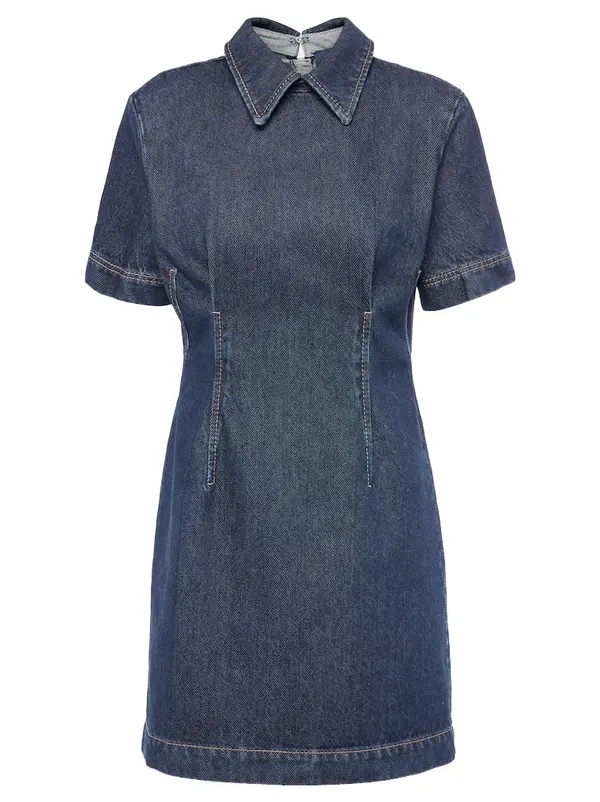 Sportmax Douglas Denim Shirt Dress - Blue