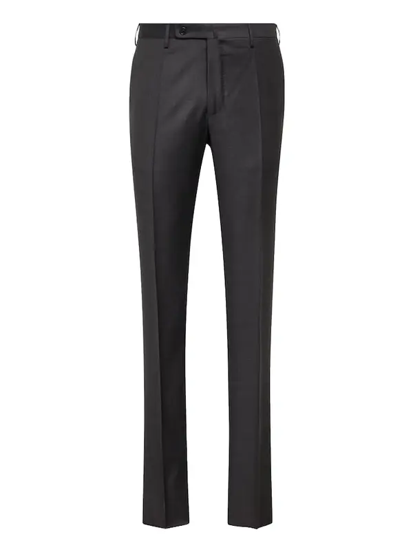 SLOWEAR Incotex Virgin Wool Tapered Trousers - Grey