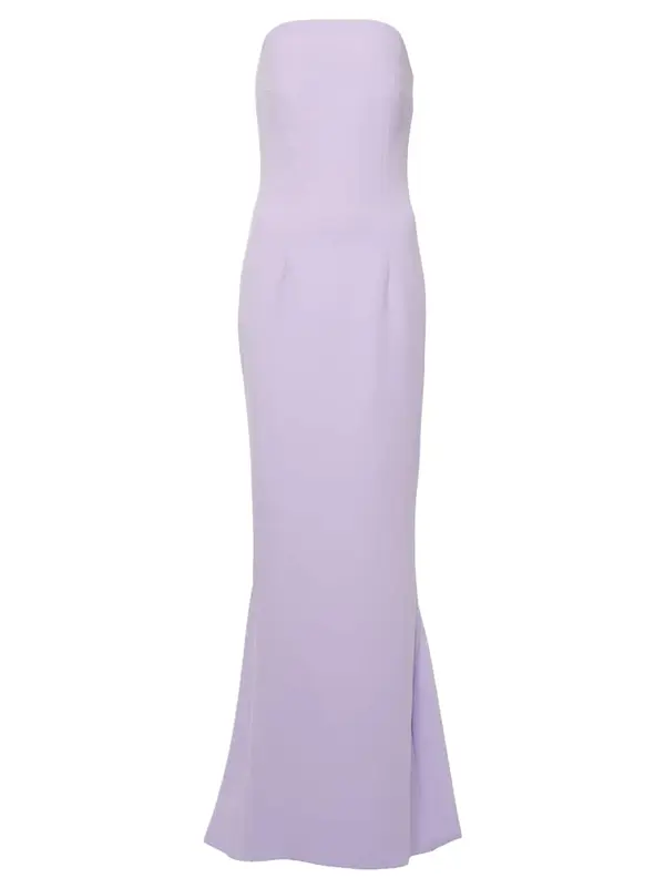 Safiyaa Sofie Crêpe Gown - Purple