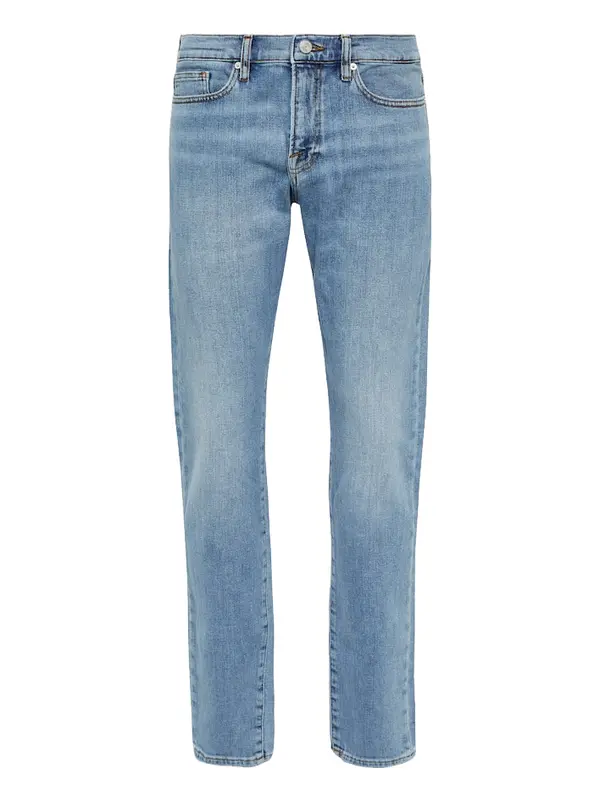 FRAME L'homme Mid-rise Skinny Jeans - Blue