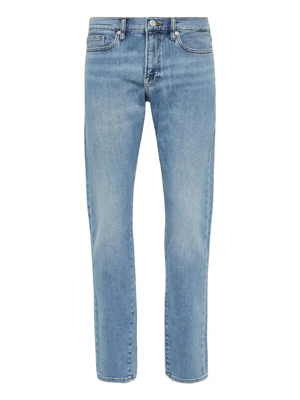 FRAME L'homme Mid-rise Skinny Jeans - Blue