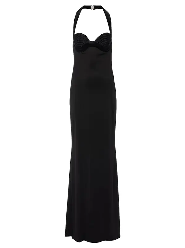 Galvan Shifter Corset Gown - Black