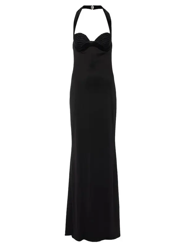 Galvan Shifter Corset Gown - Black