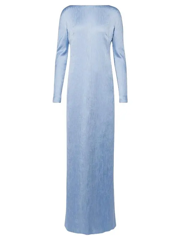 EMILIA WICKSTEAD Uriela Plissé Gown - Blue