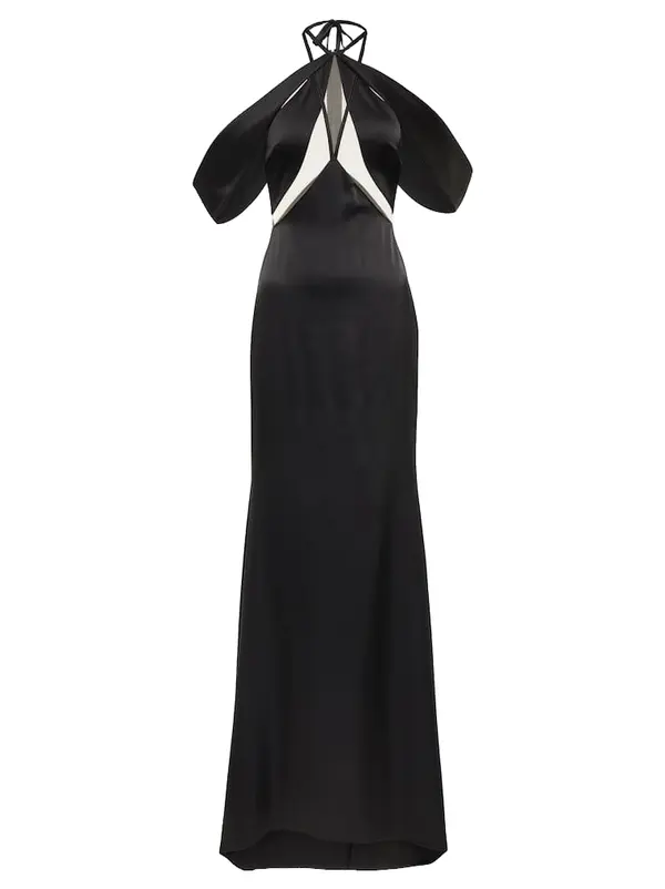 David Koma Off-shoulder Gown - Black