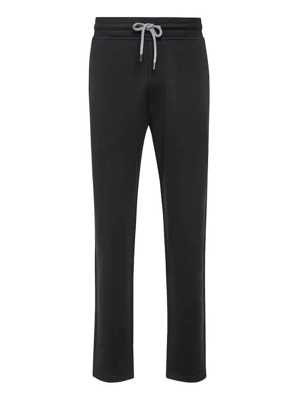 Brunello Cucinelli Cotton-blend Sweatpants - Black
