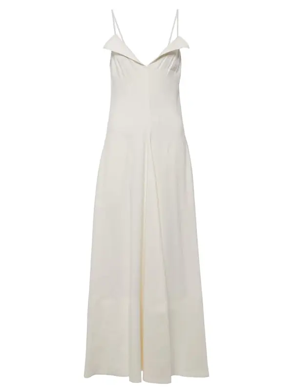 Proenza Schouler Ruby Linen-blend Midi Dress - White