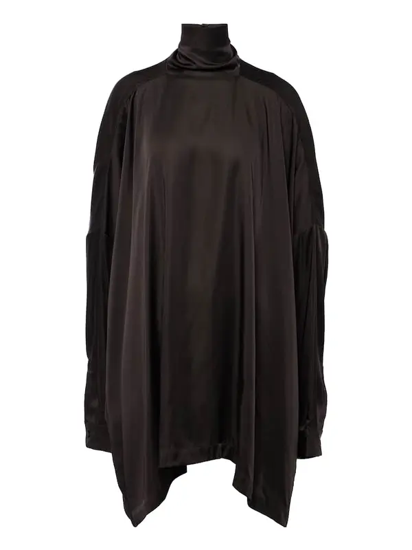 Rick Owens Jumbo Turtleneck Top - Black