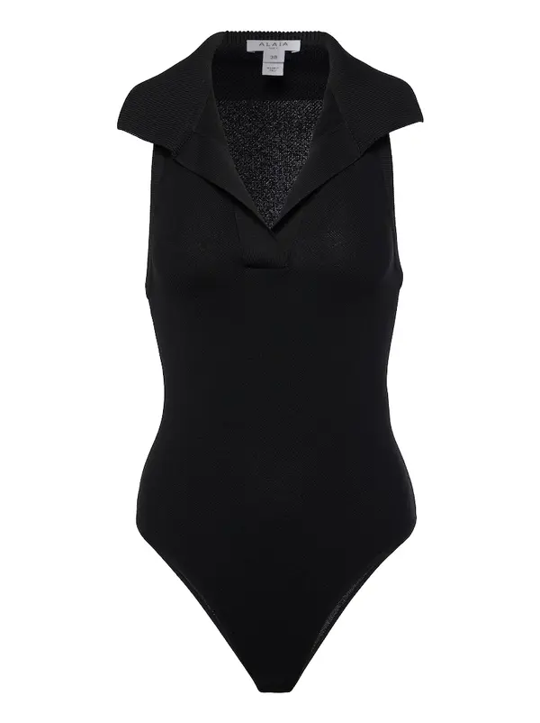 Alaïa Polo Bodysuit - Black