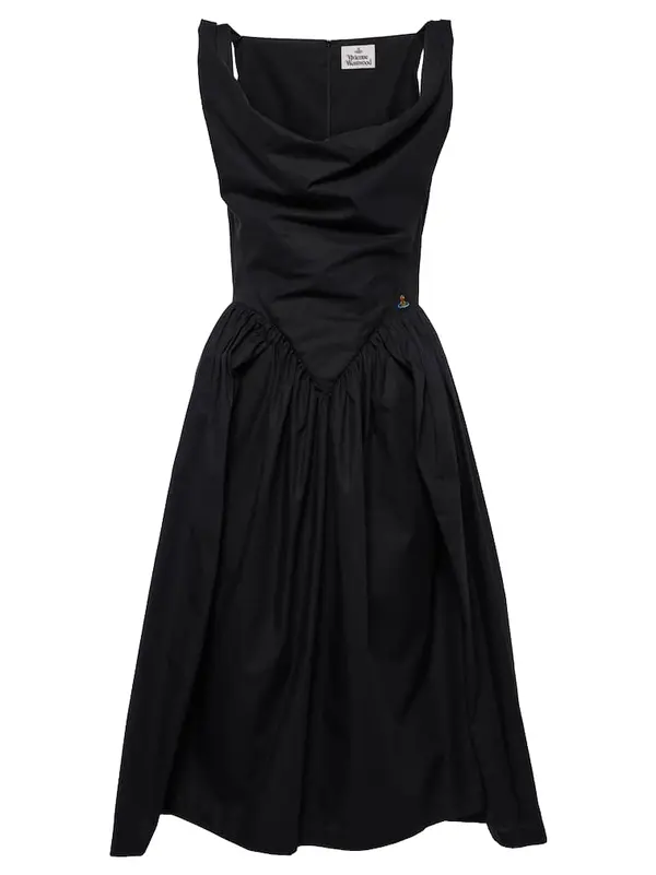 VIVIENNE WESTWOOD Sunday Cotton Corset Dress - Black