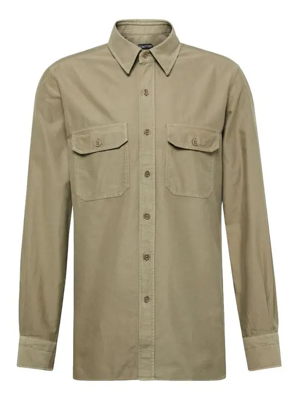 TOM FORD Cotton Shirt - Green