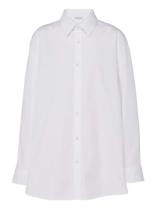 Dries Van Noten Casio Cotton Shirt - White