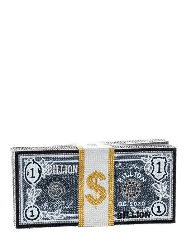 Judith Leiber Billions Clutch Bag - Black/white