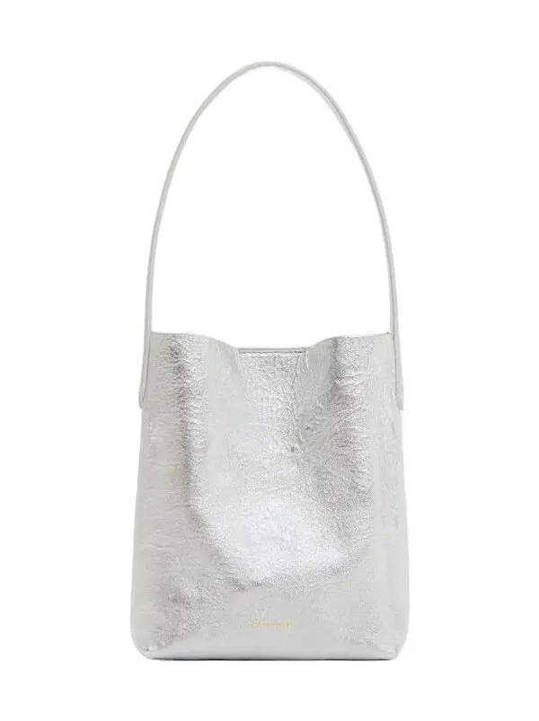 MANSUR GAVRIEL Mini Everyday Cabas - Crinkled Silver