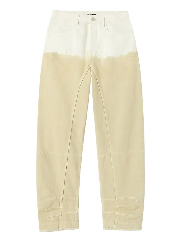JIL SANDER Two-tone Wide-leg Jeans - Neutrals