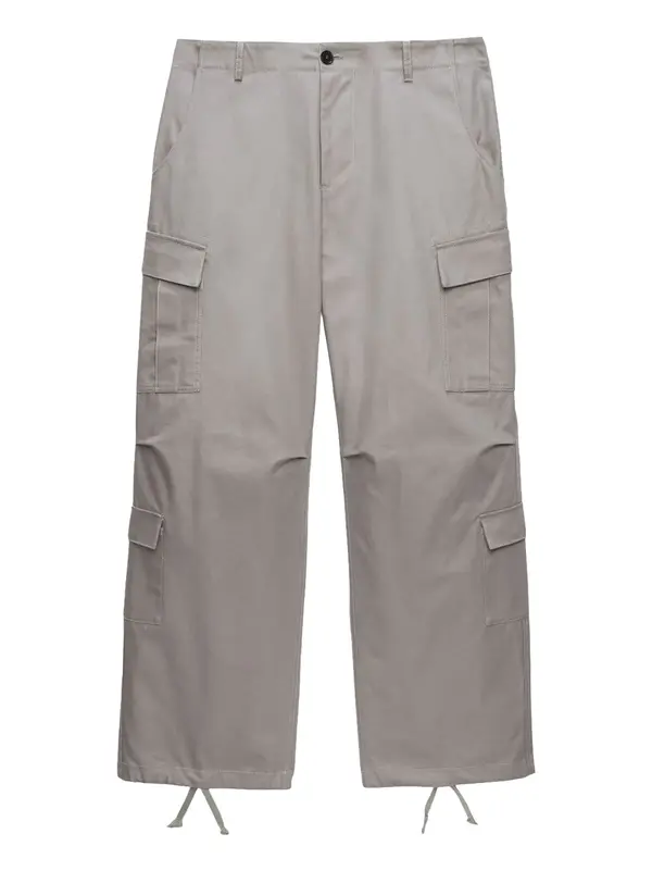 MSGM Drawstring Cargo Trousers - Grey