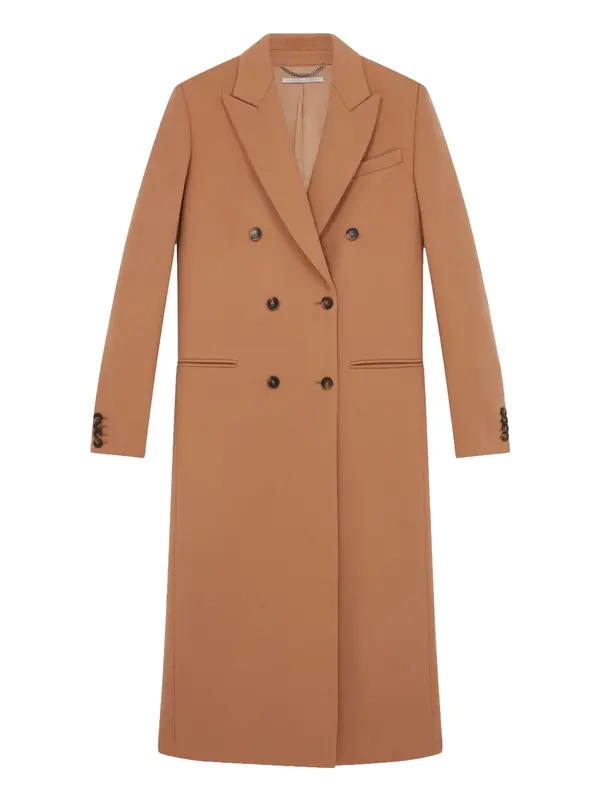Stella McCartney Notched-lapel Wool Coat - Brown