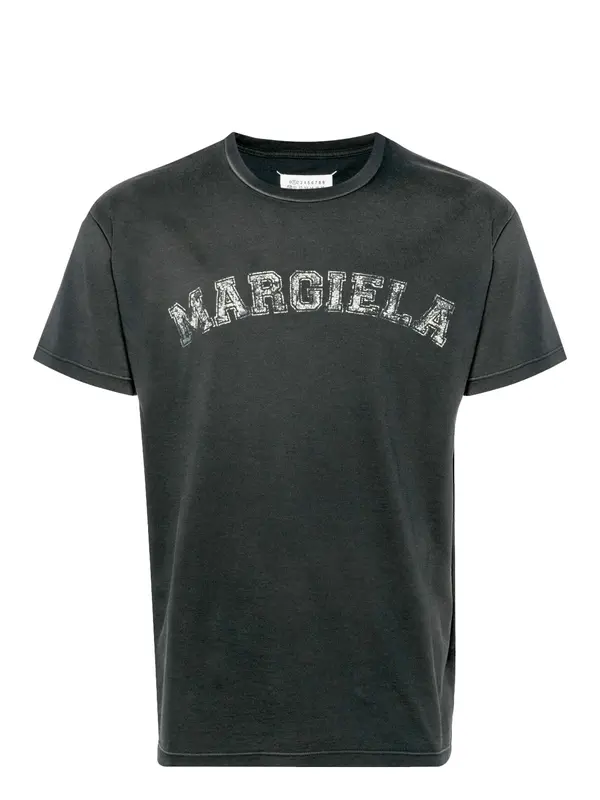 MAISON MARGIELA Logo-print T-shirt - Black