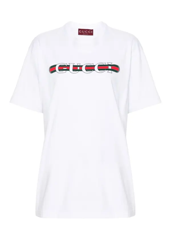 Gucci Logo-print Cotton T-shirt - White