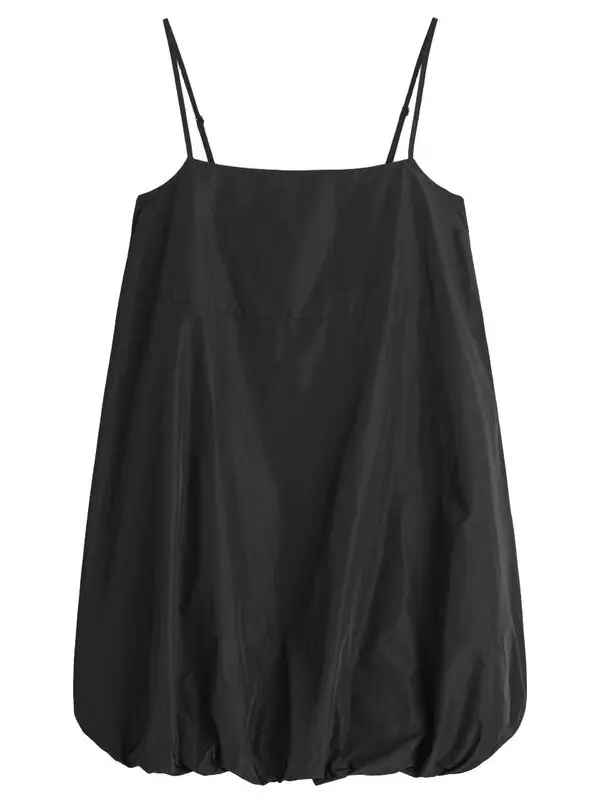 Cos Bubble-hem Mini Dress - Black