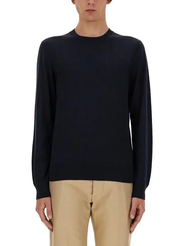 TOM FORD Wool Jersey Pullover - Blue