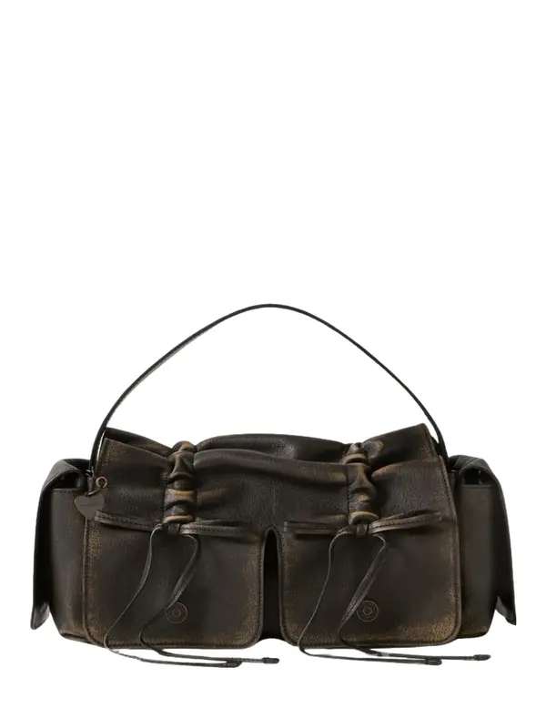 Acne Studios Multipocket Leather Shoulder Bag - Brown