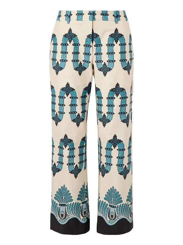 La DoubleJ 24/7 Printed Slim-leg Pants - Blue