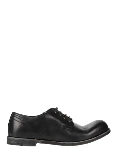 Dolce & Gabbana Leather Lace-up Derby Shoes - Black