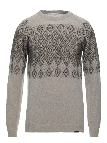 BROOKSFIELD Geometric Print Sweater - Beige