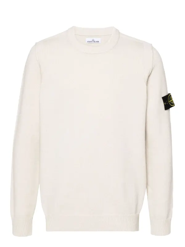 Stone Island Compass Badge Jumper - Neutrals